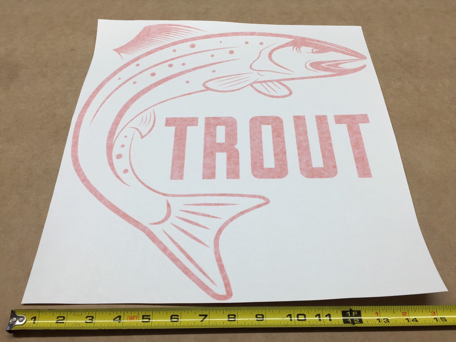 Trout Decal Fishing Decal Fishing Sticker Fishing Vinyl - Etsy
