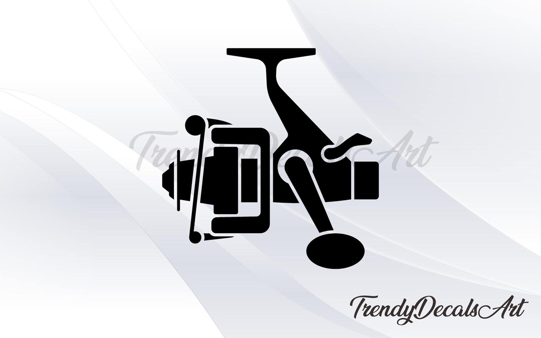 Fishing Reel Decal, Fishing Decal, Fishing Sticker, Fishing Vinyl Decal ...