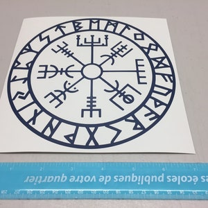 Nordic Compass Decal, Viking Compass Vinyl Sticker, Iceland Vinyl Decal ...