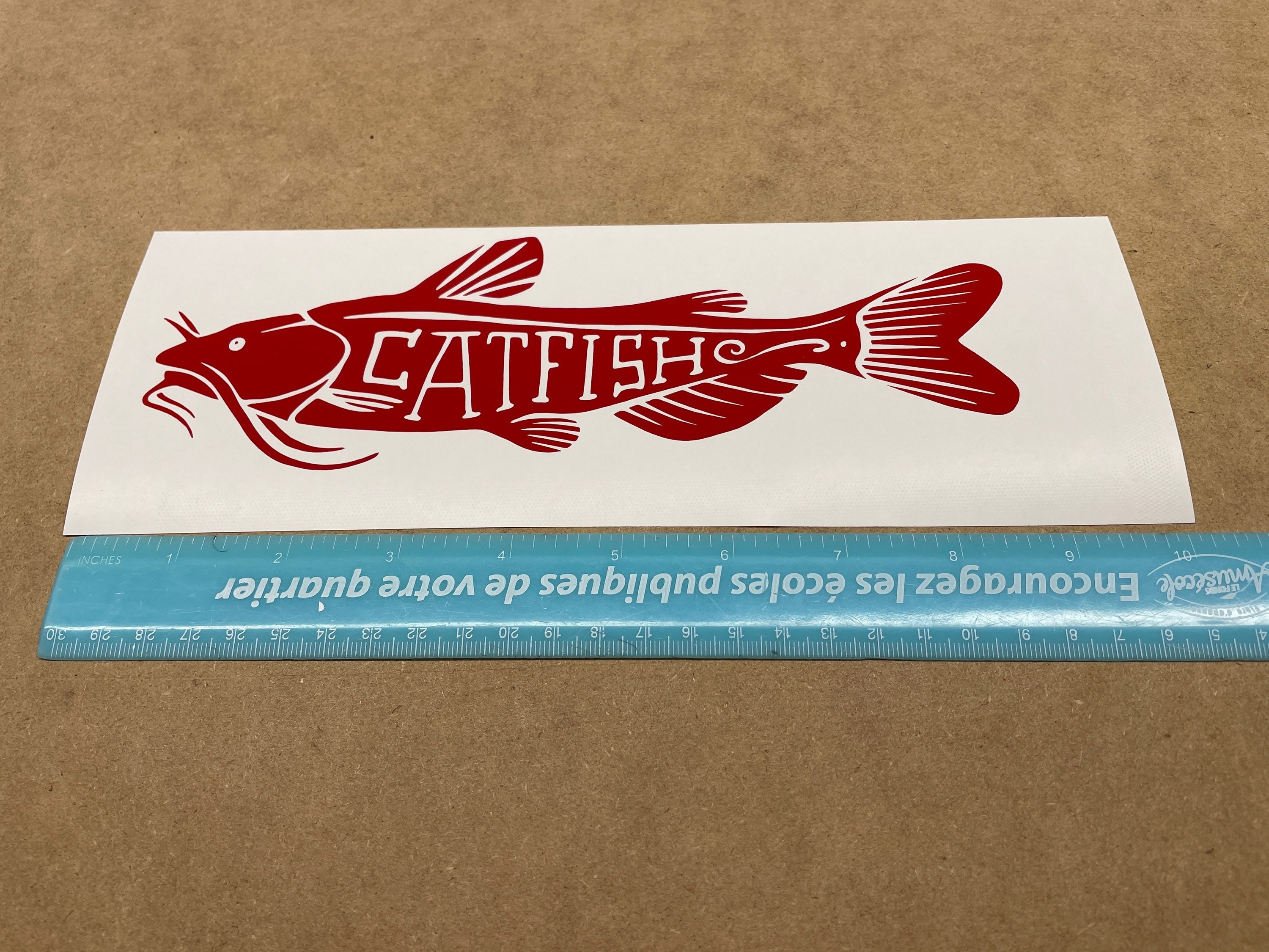 Catfish Decal Fishing Decal Fishing Sticker Fishing Vinyl - Etsy