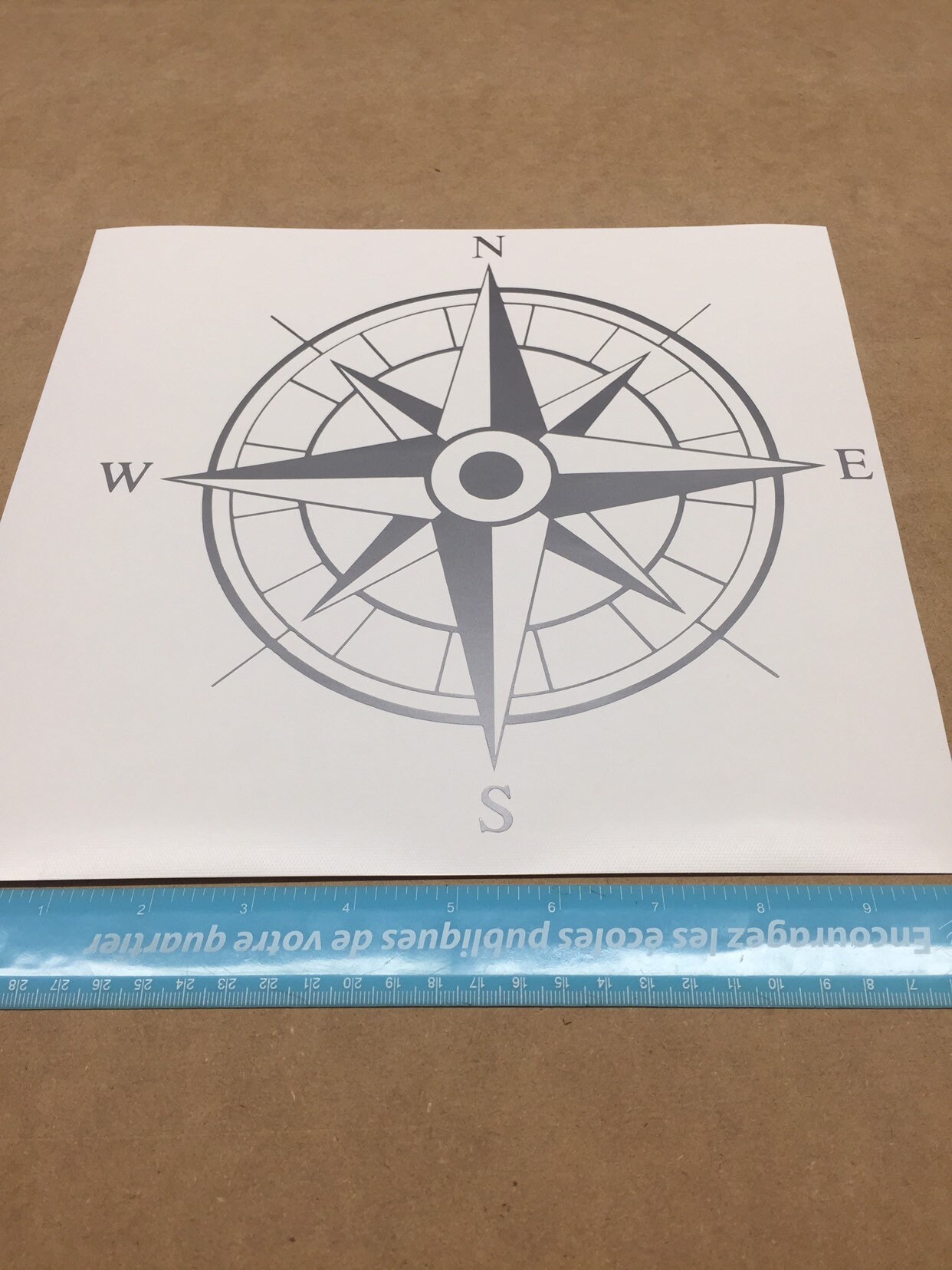 Compass Decal Compass Vinyl Sticker Mountain Vinyl Decal | Etsy