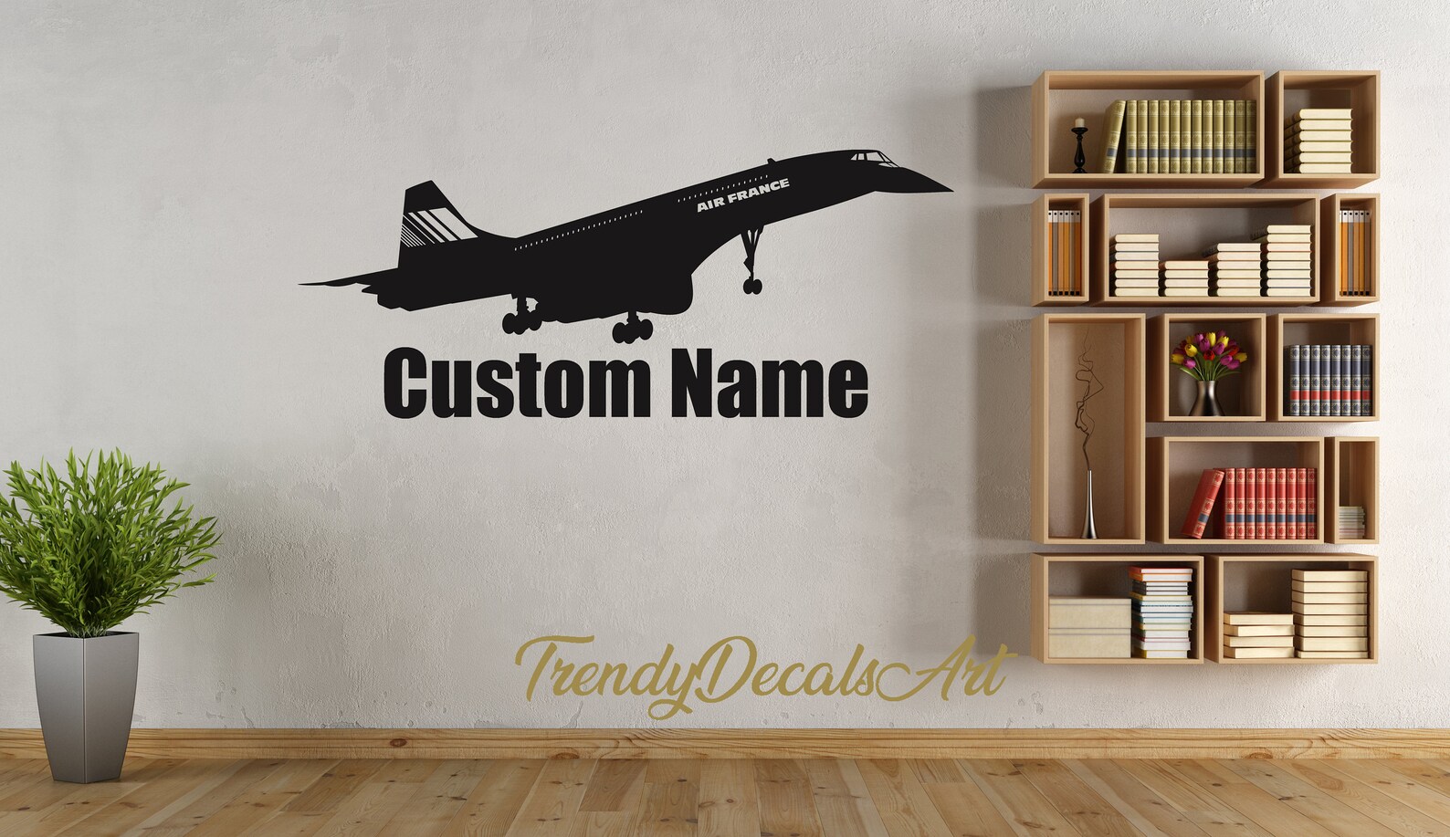 Concorde Airplane Decal Aircraft Vinyl Sticker Airplane Wall - Etsy