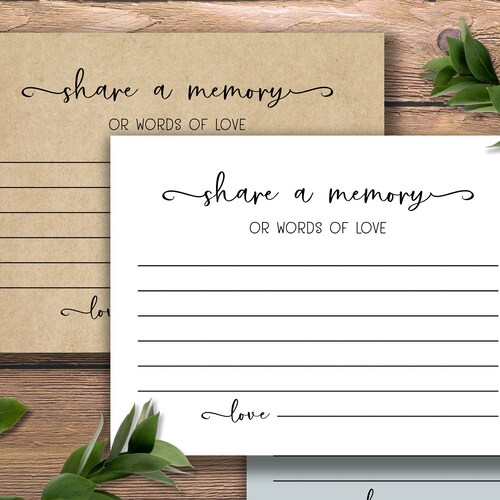 Share A Memory Printable Instant Download Share a Memory - Etsy