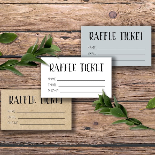 Raffle Ticket Business - Etsy