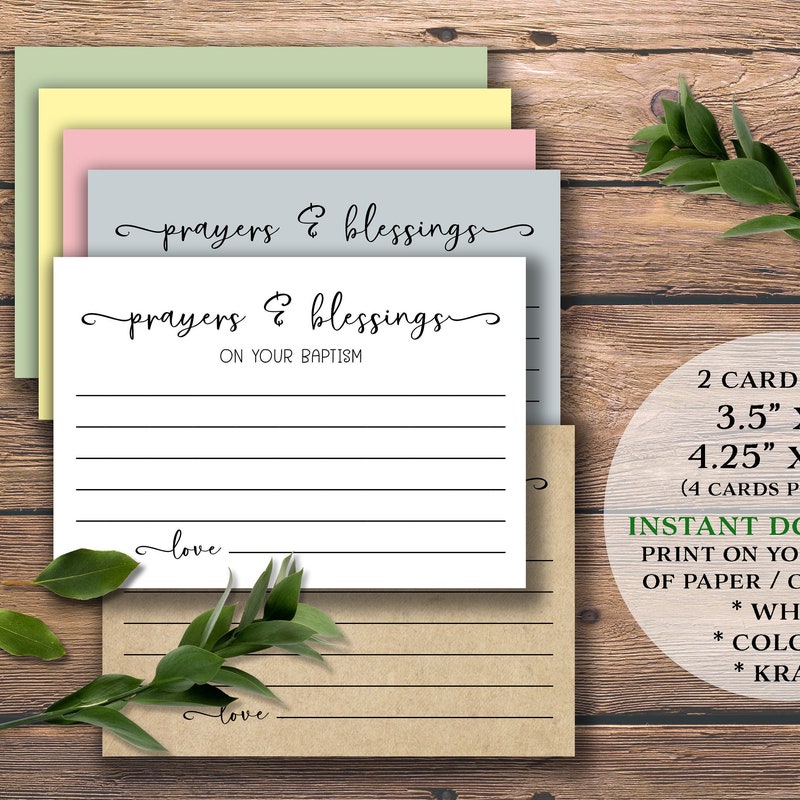 Adult Baptism Card - Etsy