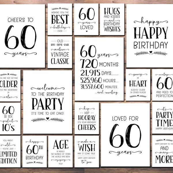 Cheers to 60 Years - Etsy