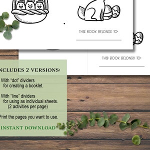 Kid's Easter Activity Book. Coloring Book. Instant Download Printable ...