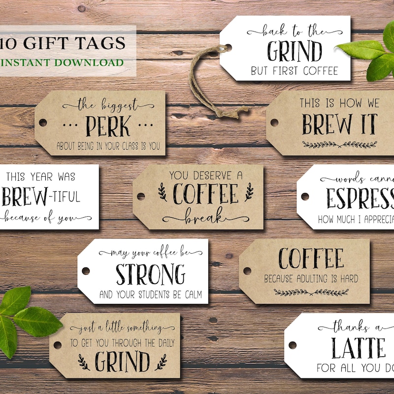 Coffee Gift Tag - 60+ Gift Ideas for 2025
