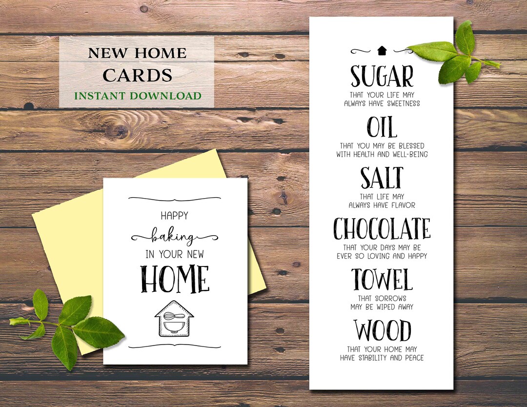 Happy Baking in Your New Home Card. Instant Download Printable ...