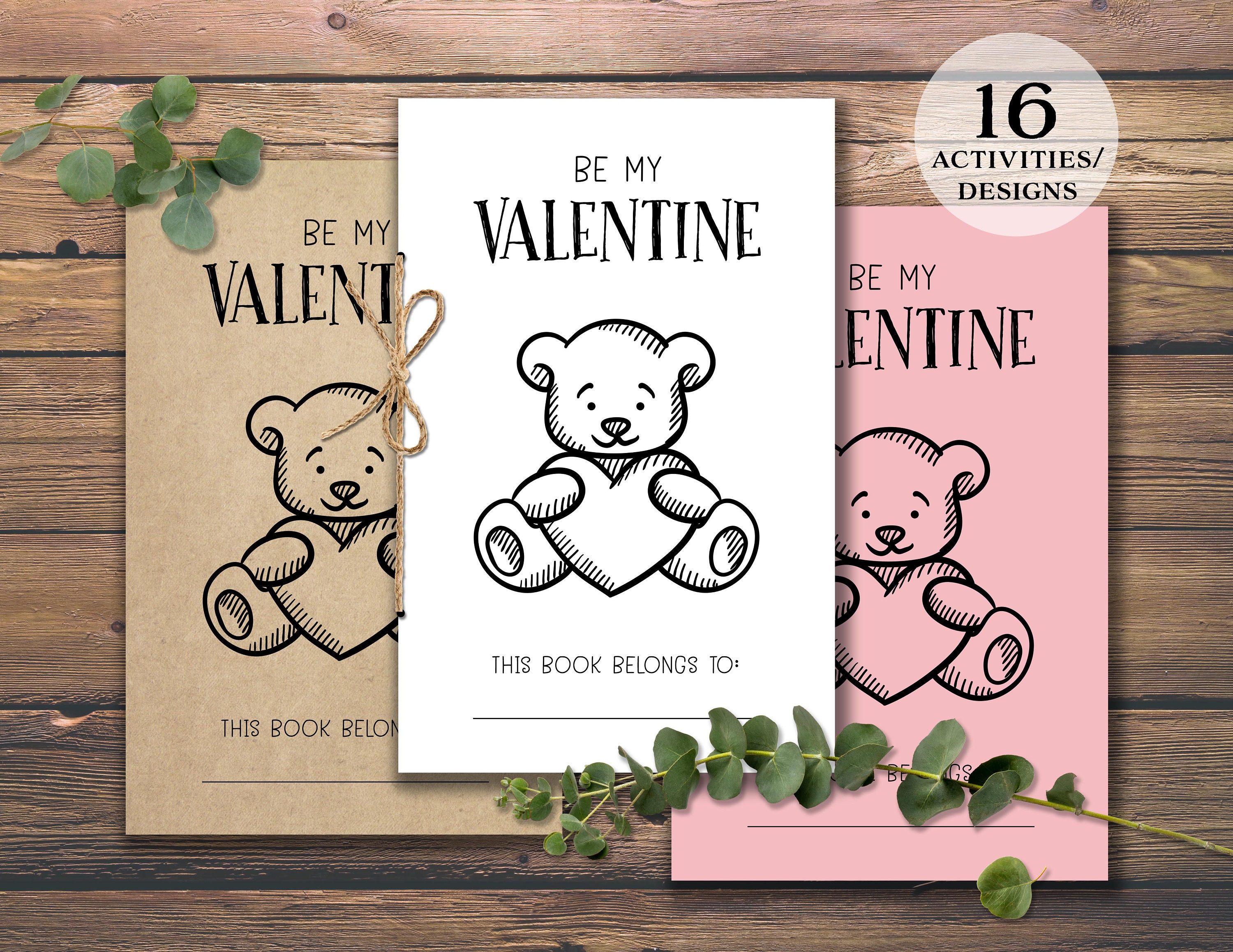 Kids Valentine Activity Book. Coloring Book. Instant Download - Etsy