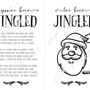 You've Been Jingled. Instant Download Printable. Christmas Game. We've ...