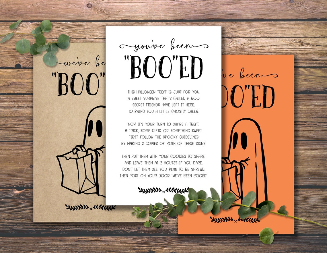 You've Been booed. Instant Download Printable. - Etsy