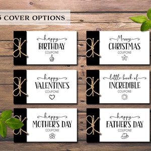 Coupons. Mom Dad Coupon Book. Instant Download DIY Printable. Christmas ...