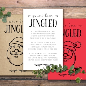 You've Been Jingled. Instant Download Printable. Christmas Game. We've ...