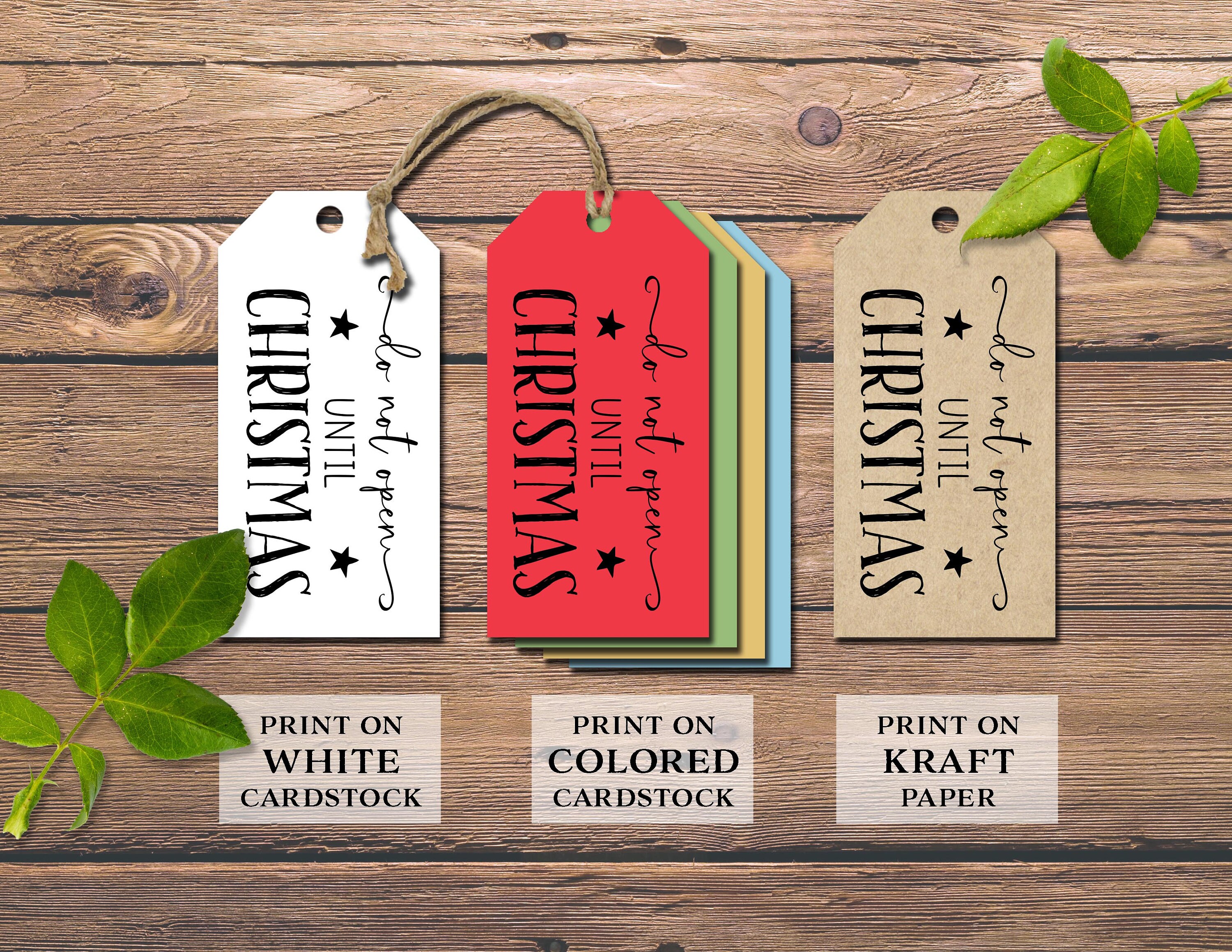 Christmas Gift Tags. Kids of All Ages. Instant Download | Etsy