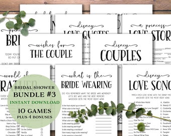 Big Bridal Shower Game Bundle. Instant Download Printable. | Etsy