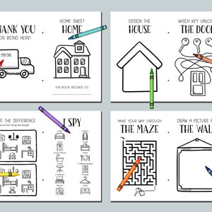 Kid's Home Activity Book. Coloring Book. Instant Download Printable ...