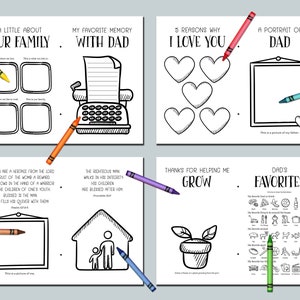 A Book for My Dad. Instant Download Printable. Father's Day Activity ...