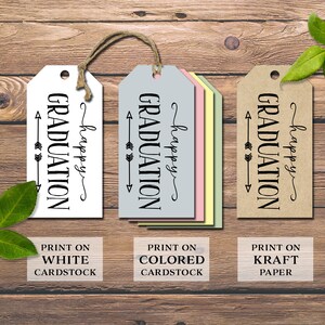 Graduation Card & Gift Tags. Instant Download Printable. College ...