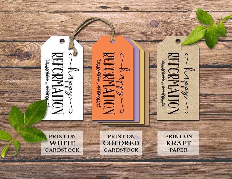 Reformation Gift Tags. Instant Download Printable. Kids Party - Etsy