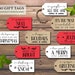 Christmas Gift Tags. Season Greetings. Instant Download Printable ...