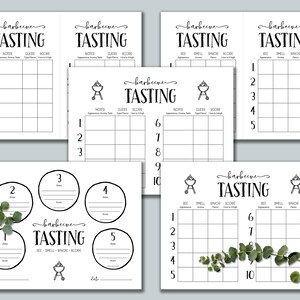 Barbecue Tasting Party Kit. Instant Download Printable. Score Card ...