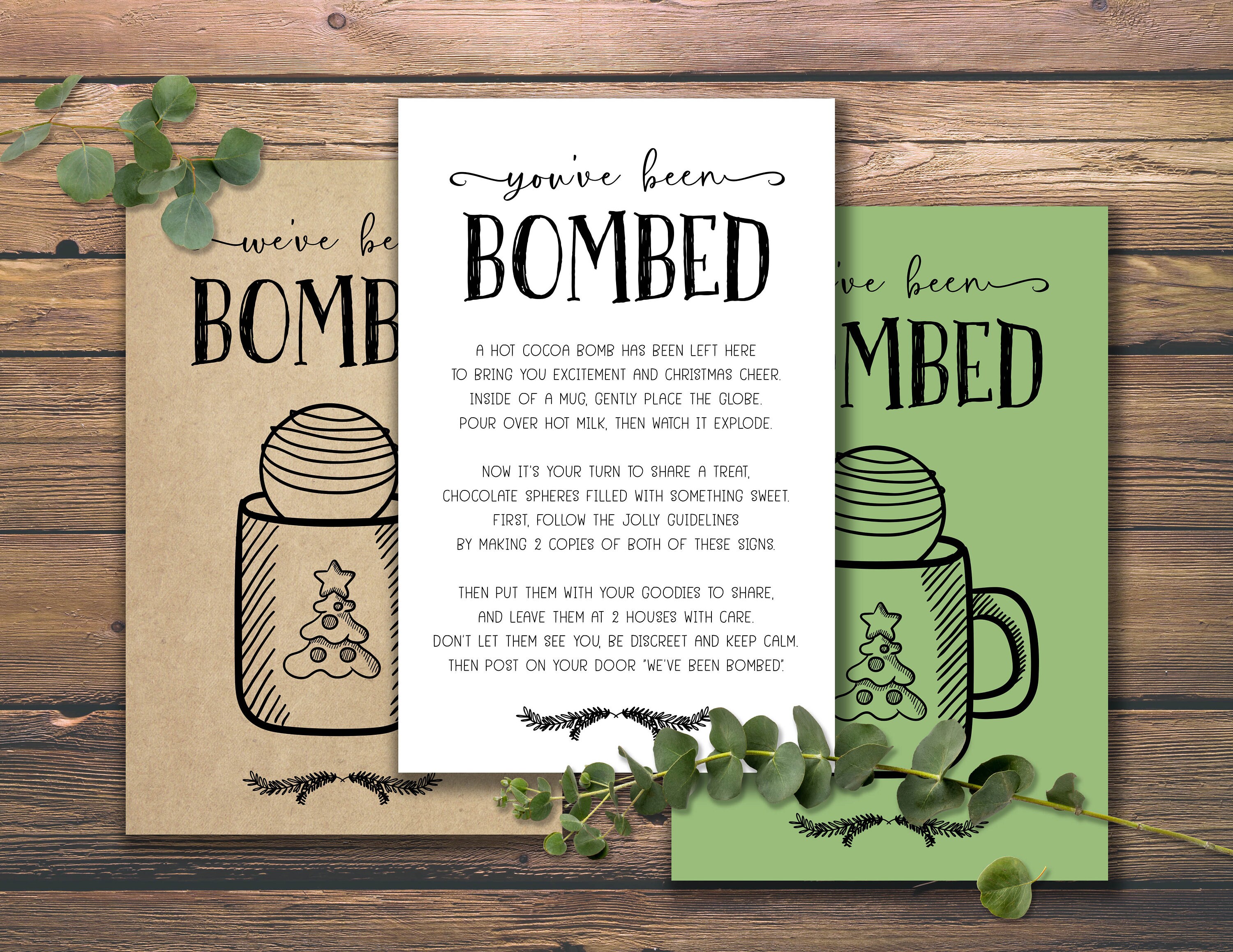 Chocolate Bomb. Instant Download Printable. Christmas Game. - Etsy
