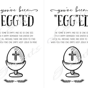 You've Been Egged. Instant Download Printable. Christian Game. We've ...