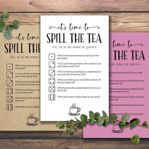 Tea Party Games Bundle. Instant Download Printable. Trivia, Etiquette ...