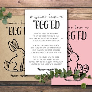 You've Been Egged. Instant Download Printable. Easter Game. We've Been ...