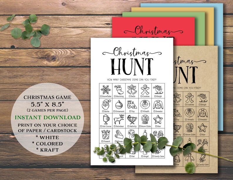 Christmas Hunt. Scavenger Hunt. Treasure Hunt. Instant - Etsy