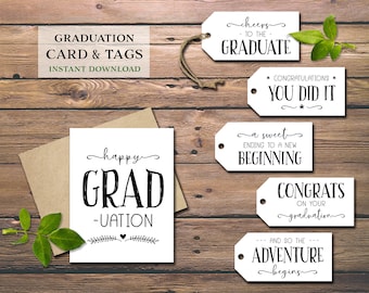 Graduation Gift Tags - Etsy