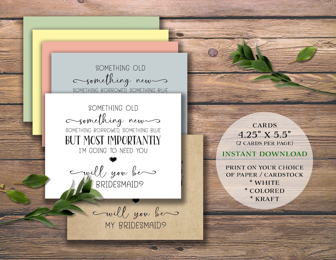 18 Wedding Proposal Cards Bundle 1. Instant Download - Etsy