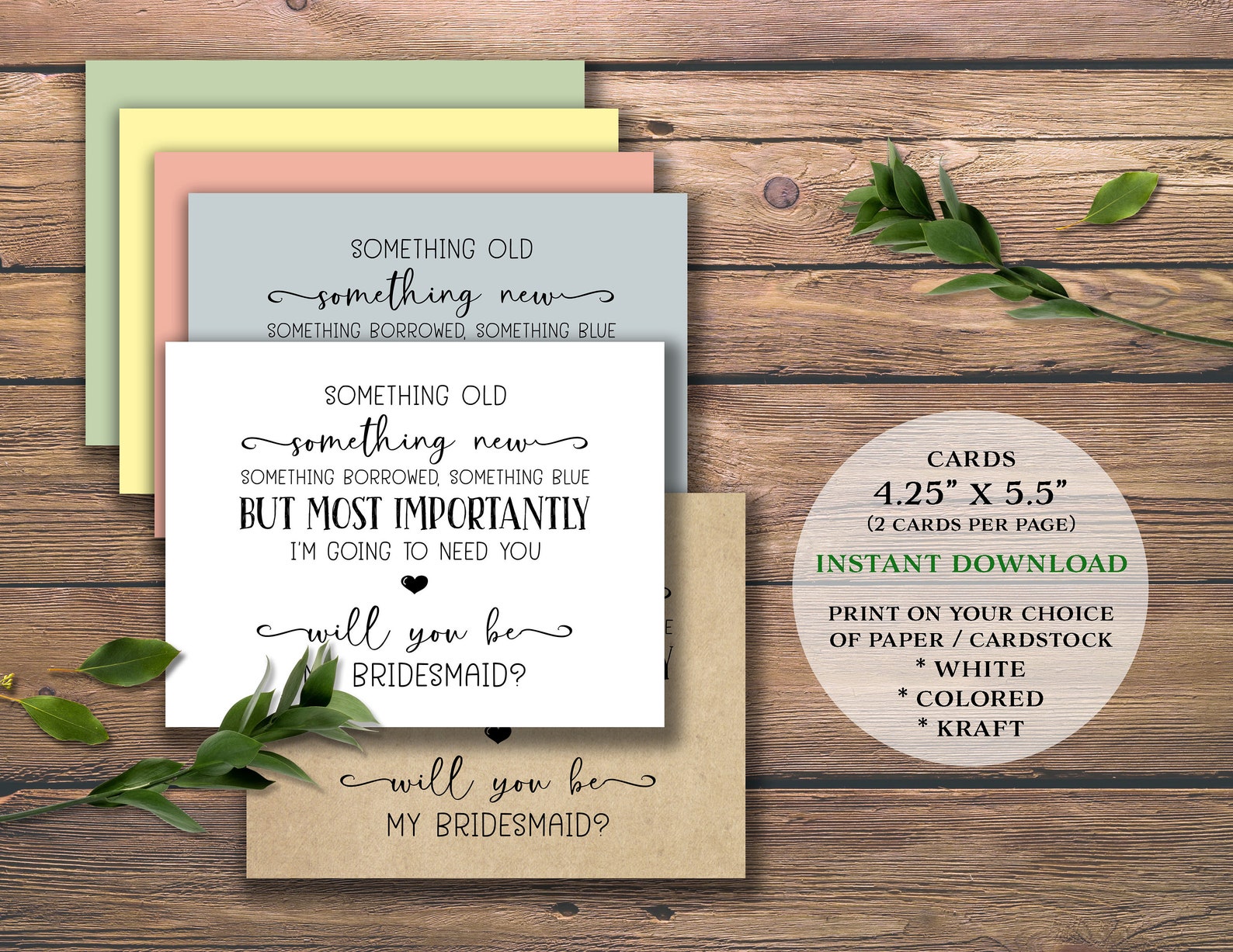 18 Wedding Proposal Cards Bundle 1. Instant Download - Etsy
