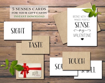 5 Senses Gift Valentine's Day Instant Download - Etsy