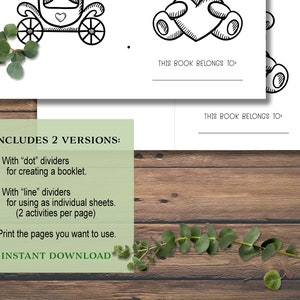 Kids Valentine Activity Book. Coloring Book. Instant Download Printable ...