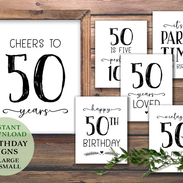 Floral 50th Birthday Party Decorations - Etsy