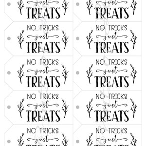 Halloween Gift Tags. Instant Download Printable. Rustic Kids Party ...