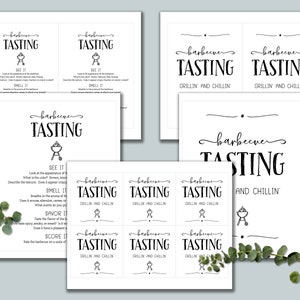 Barbecue Tasting Party Kit. Instant Download Printable. Score Card ...