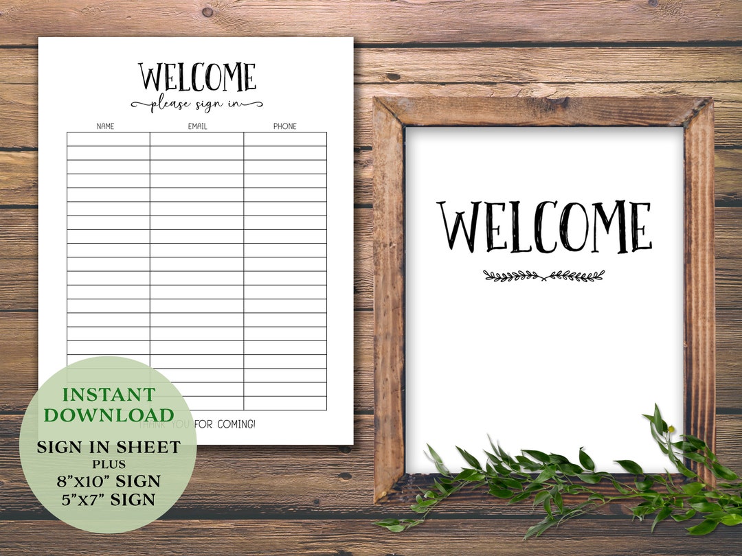 Welcome. Please Sign In. Instant Download Printable. Contact List. Sign ...