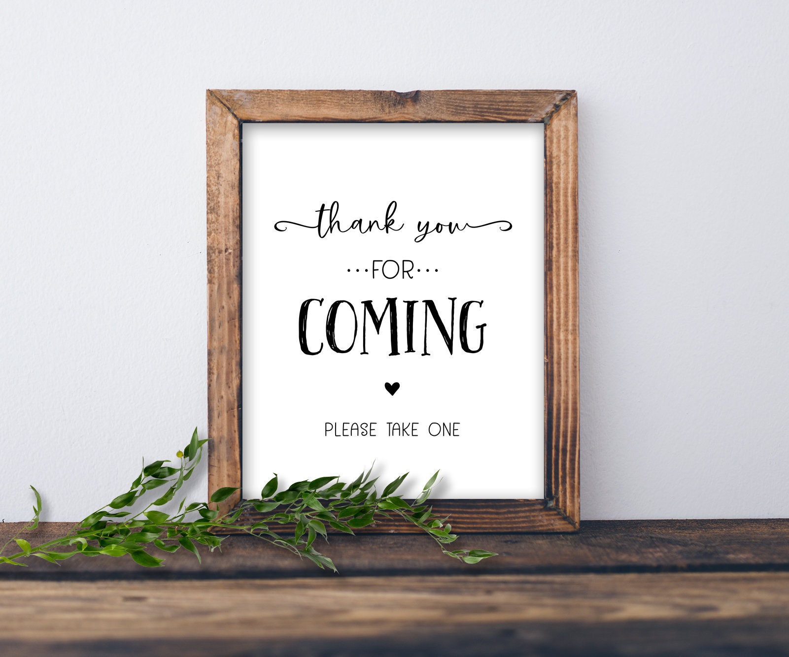 Thank You for Coming Sign. Please Take One. Instant Download - Etsy