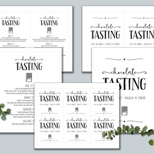 Chocolate Tasting Party Kit. Instant Download Printable. Score Card ...