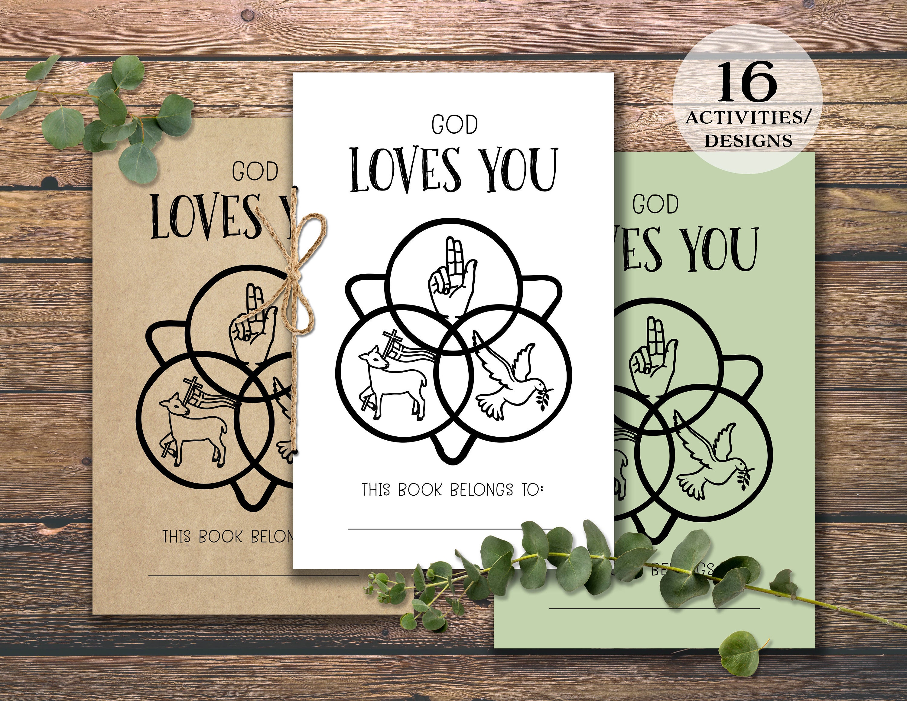 Christian Kid's Activity Book. Instant Download Printable. Bible Verse ...