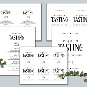 Pie Tasting Party Kit. Instant Download Printable. Score Card, Place ...