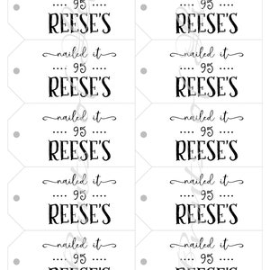 Reformation Gift Tags. Instant Download Printable. Kids Party Favor ...