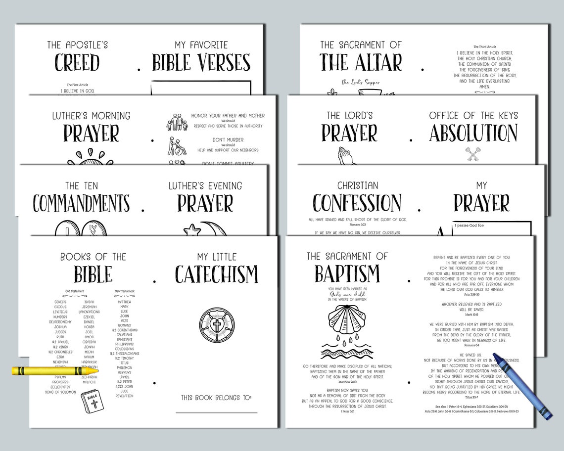Kid's Reformation Activity Book. Instant Download Printable. Children's ...