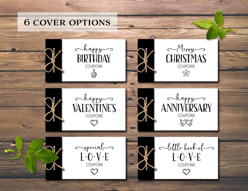 Romantic Coupons. Love Coupon Book. Instant Download DIY | Etsy