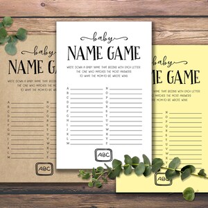 Baby Shower Game Bundle 1. Instant Download Printable. Simple Baby ...