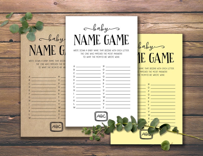 Baby Shower Game Bundle 1. Instant Download Printable. Simple Baby ...