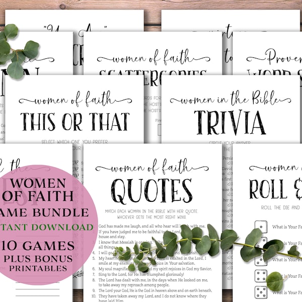 Christian Women Games - Etsy